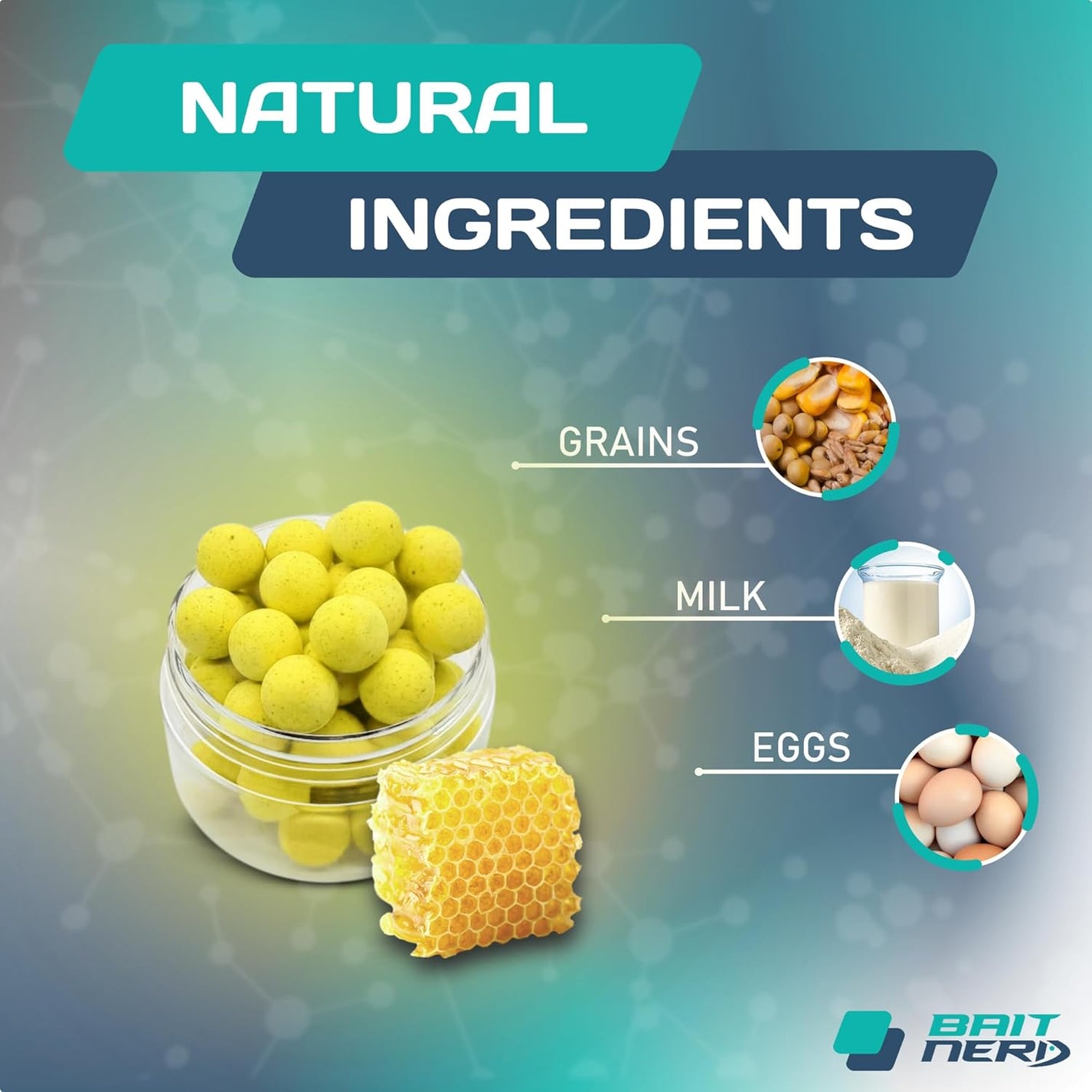 BAIT NERD Pop Ups 40pcs, 10mm, Honey Natural Premium Floating Pop-Up B ...